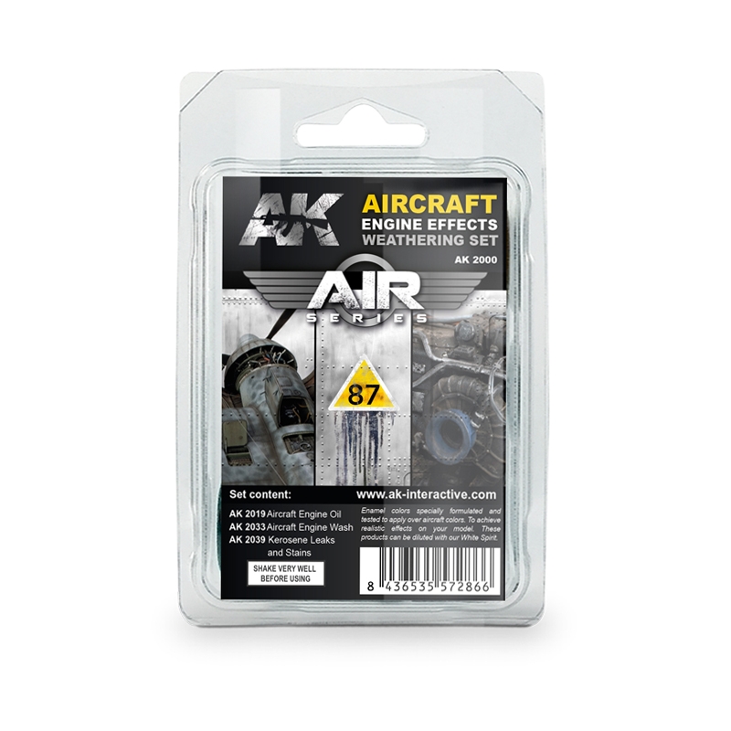 AK-Interactive AK2000 Aircraft Engine Effects Weathering Set (Air Series) | Hobbynor - Produkter ...