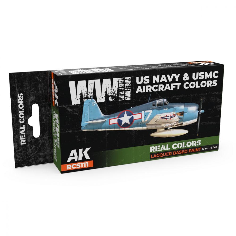 AK-Interactive RCS111 US Navy & USMC WWII Aircraft Colors Set ...
