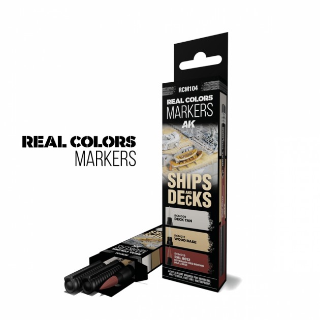 AK Real Colors Markers - Ships & Decks - 3 markers | Hobbynor ...